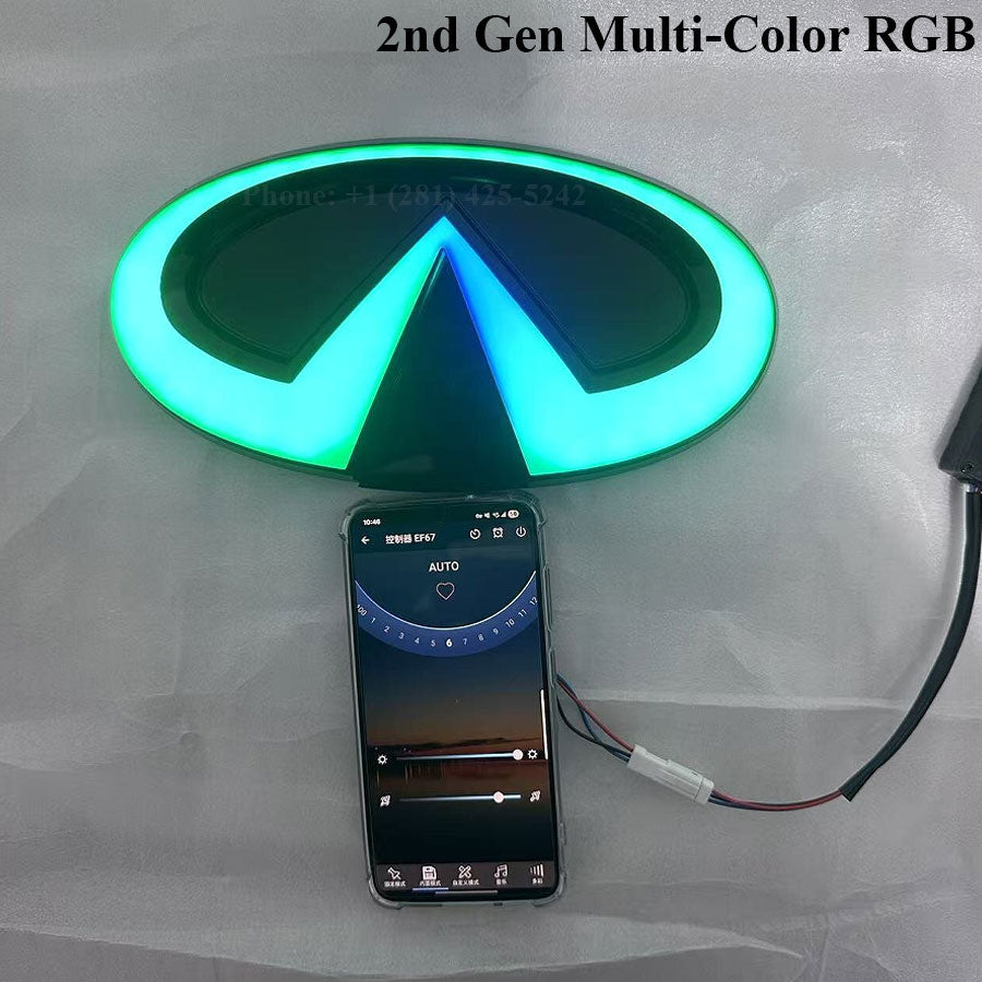 Multi-Color RGB Style Infiniti QX80 Led Emblem (2018–2023) - Dynamic ...