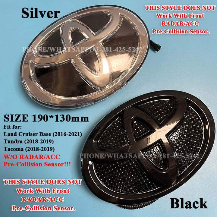 3rd Generation Toyota Led Emblem (Works With Front RADAR ACC Pre ...