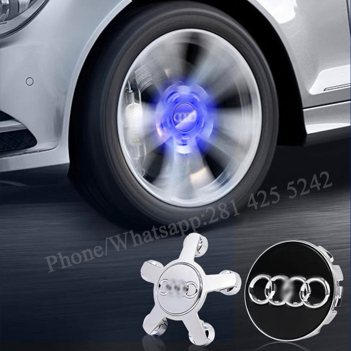 3rd Generation Audi Floating Center Caps 62mm for Stock Wheel - Dynamic ...