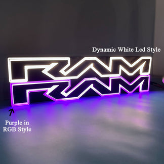 RGB Style Light up Ram Grill Letters Fit For Ram 1500 (2019-2024 ...