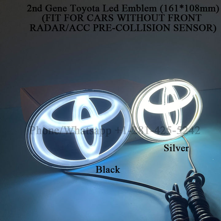 3rd Generation Toyota Led Emblem (Works With Front RADAR ACC Pre ...