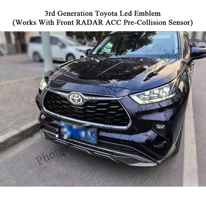3rd Generation Toyota Led Emblem (Works With Front RADAR ACC Pre ...