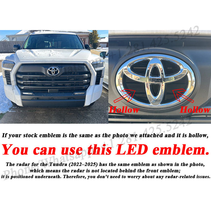 3rd Generation Toyota Led Emblem (Works With Front RADAR ACC Pre ...